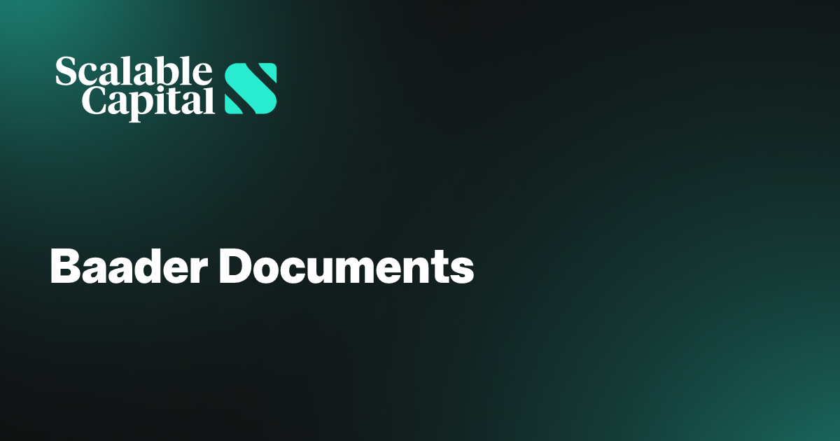 Scalable Baader Bank